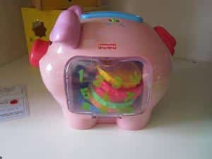 Money Pig with Coins